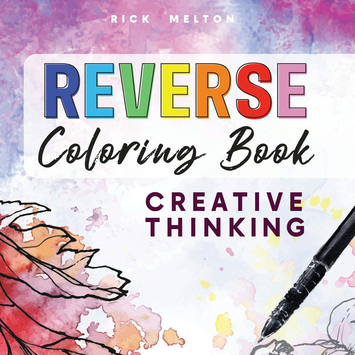 Reverse Coloring Book Creative Thinking - Etsy