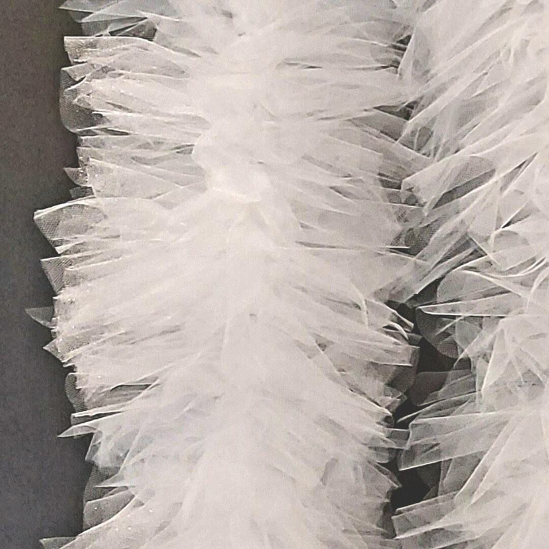 Tulle Boa - Brite White - Etsy