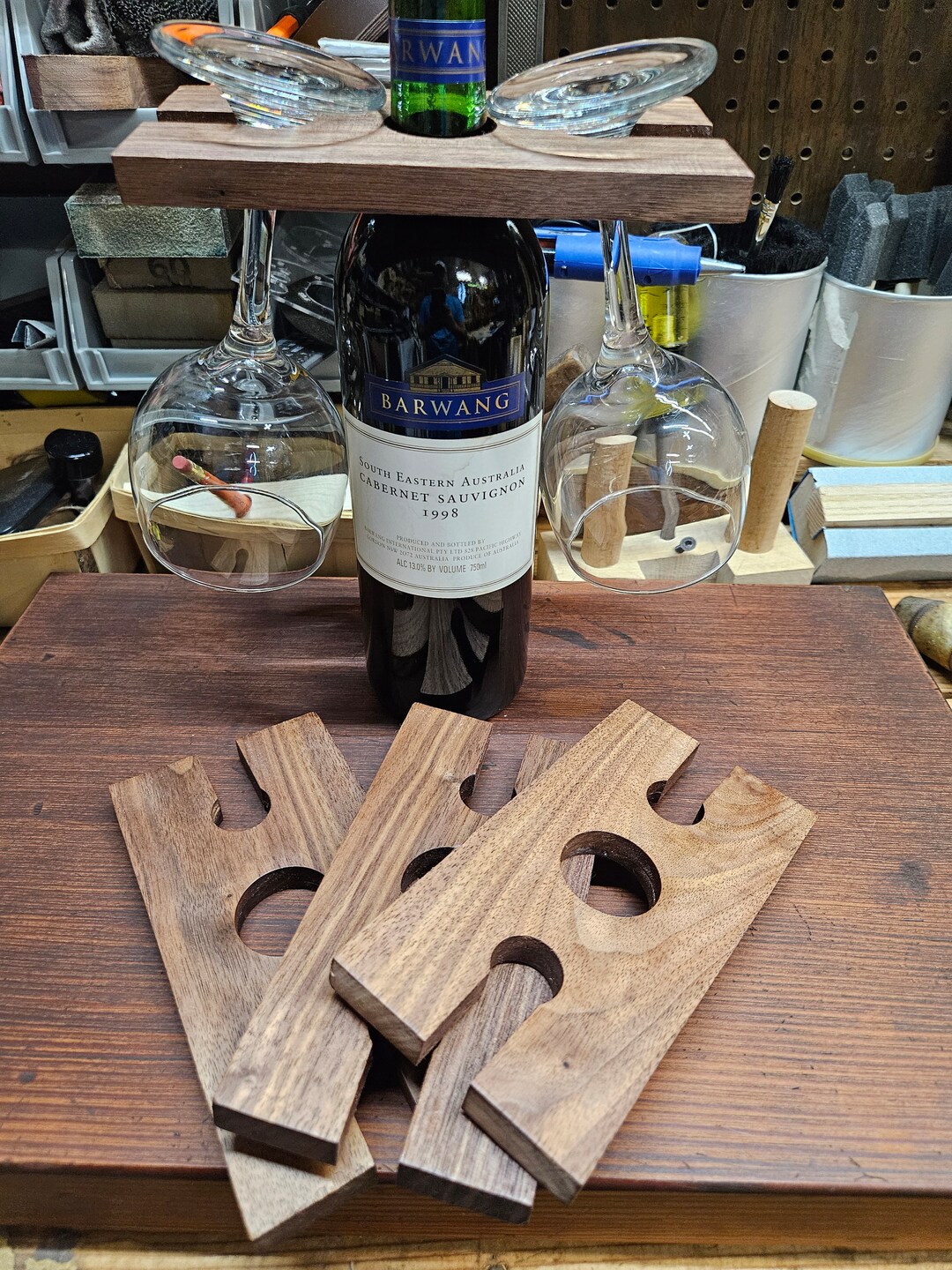 Wine Glass Caddy - Etsy