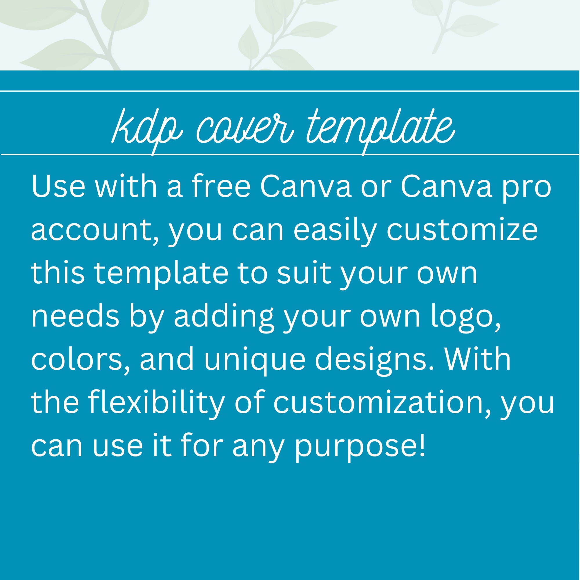 Kdp Planner Template Kdp Cover Template Amazon Kdp Template - Etsy