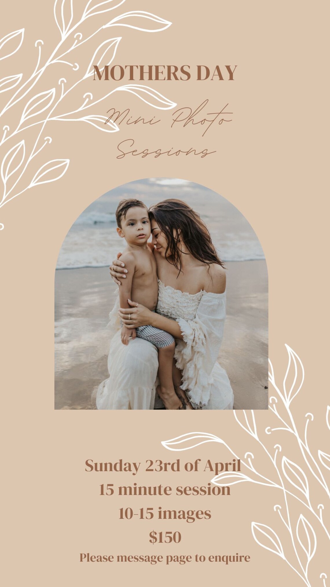 Mini Session Template - Etsy