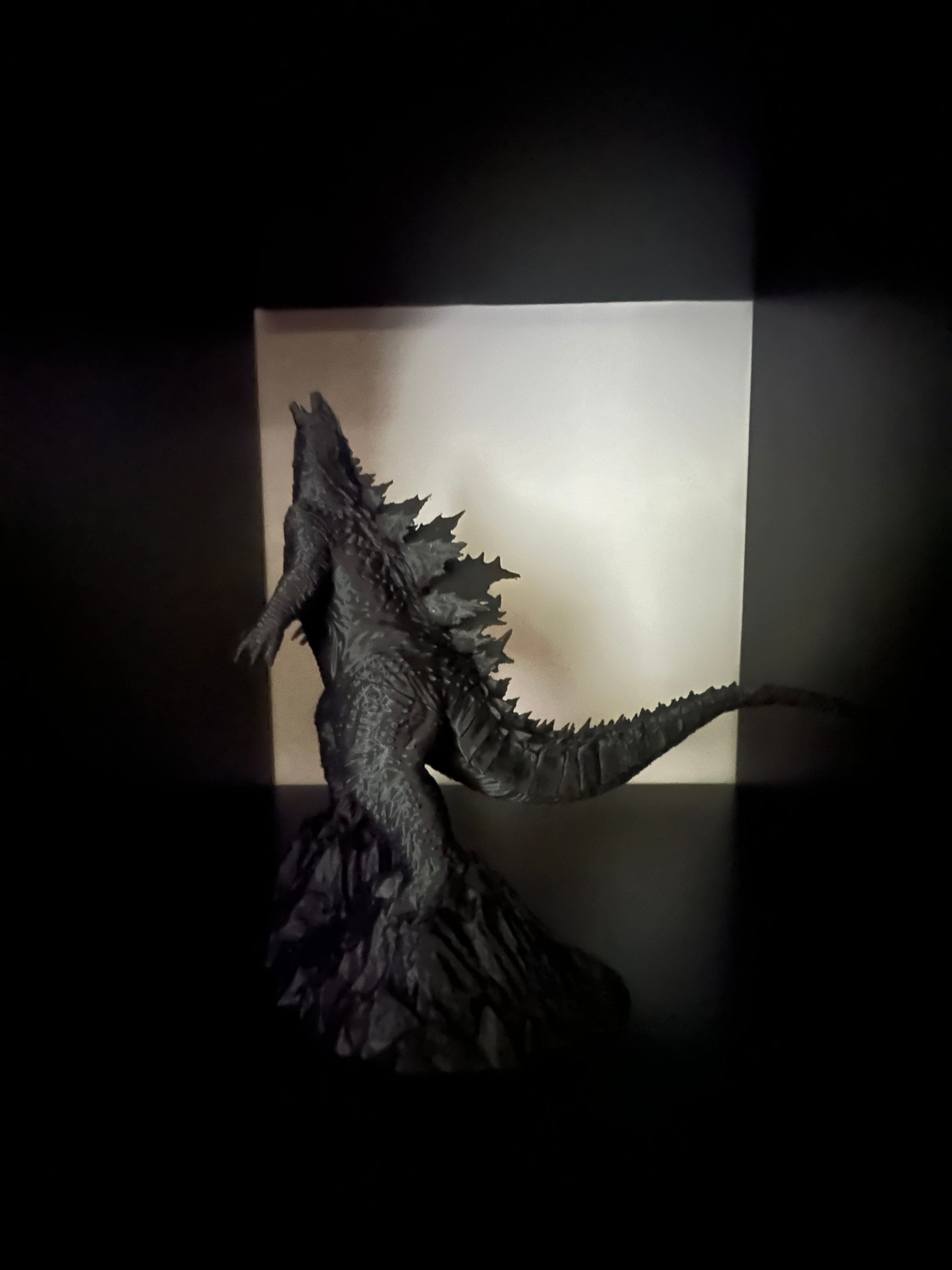 Godzilla Inspired 3D Printed Statue - Etsy