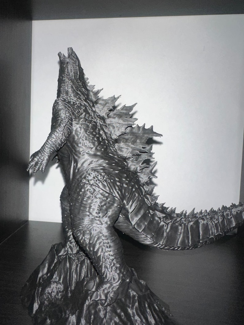 Godzilla Inspired 3D Printed Statue - Etsy