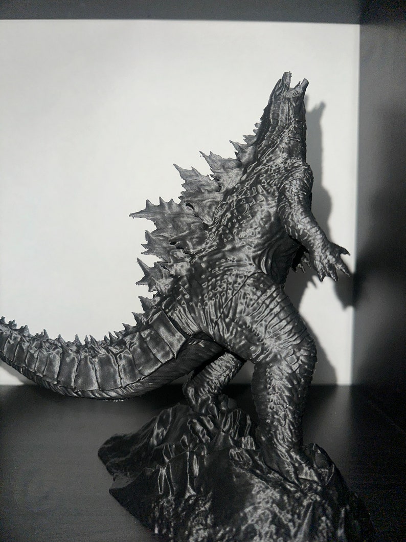 Godzilla Inspired 3D Printed Statue - Etsy