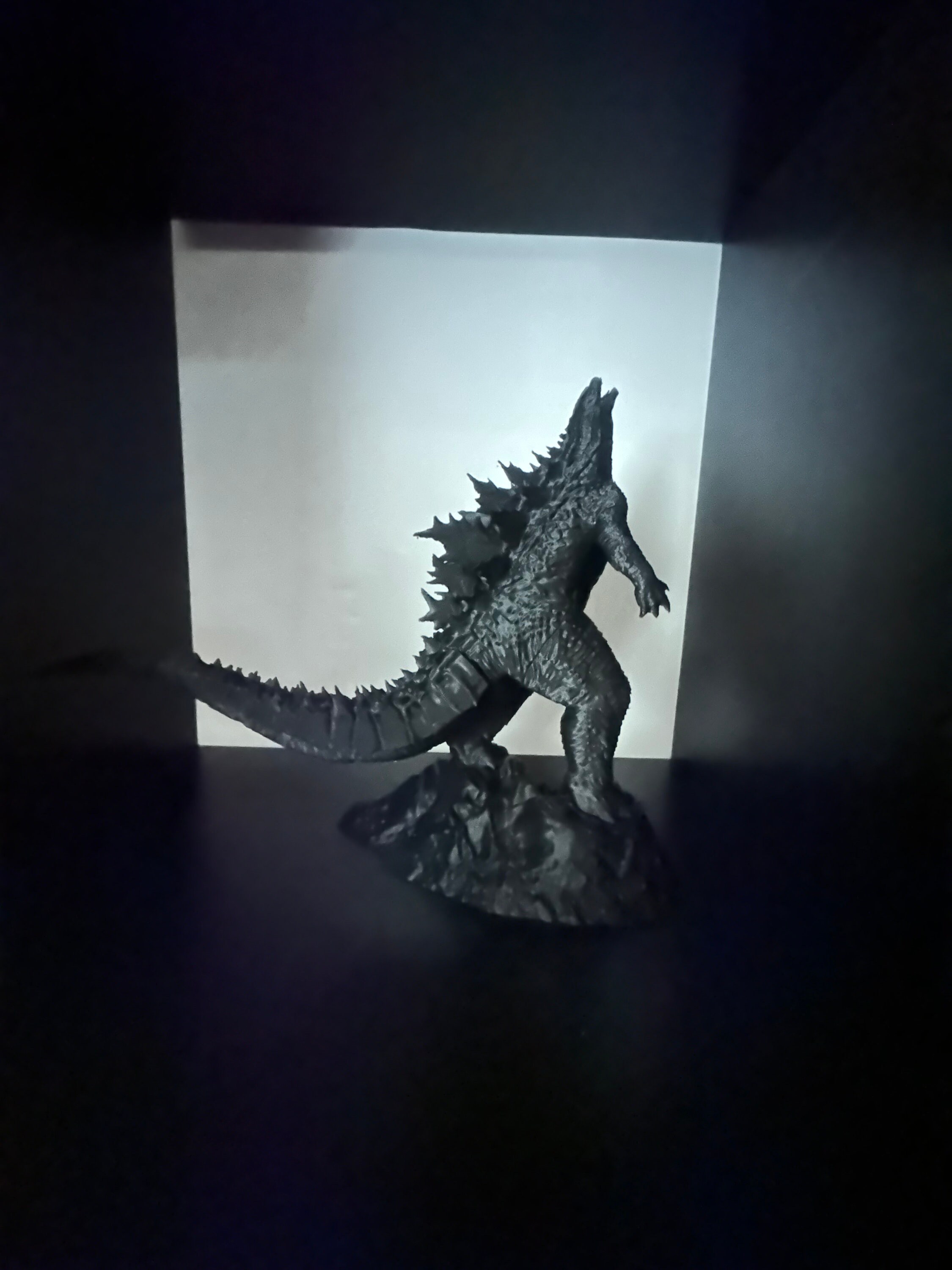 Godzilla Inspired 3D Printed Statue - Etsy