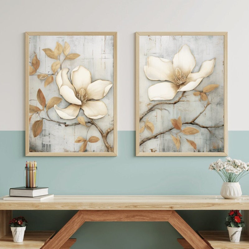 Magnolia Art - Etsy