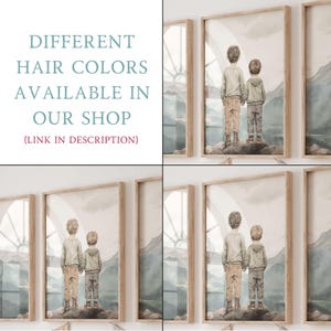 Brother Adventure Art, Set of 3 Triptych Prints, Brother Painting, Big ...