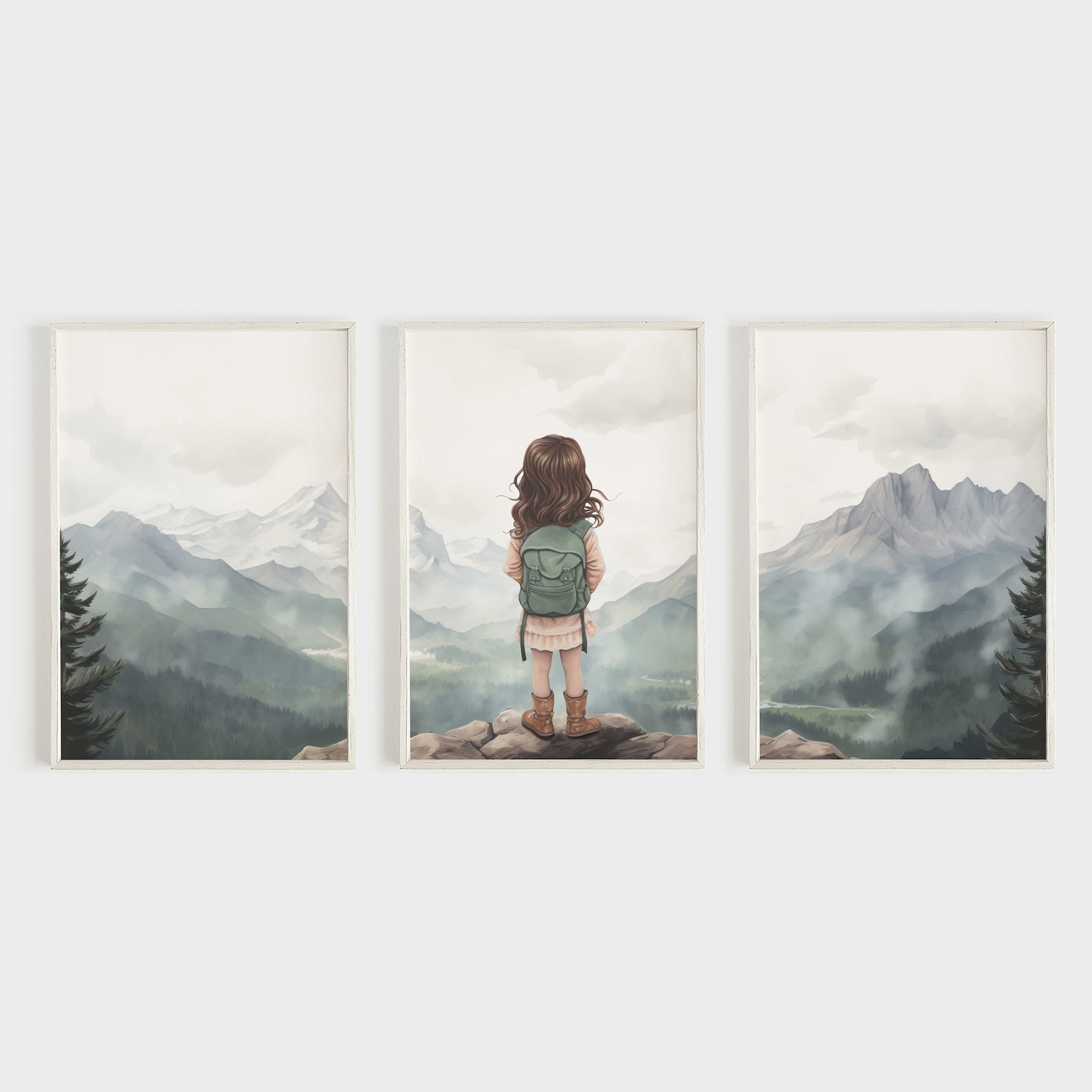 Girl Adventure Print, Girls Adventure Nursery Decor, Nursery Nature ...