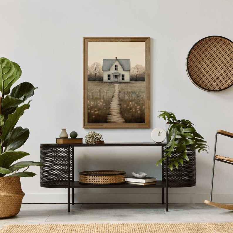 Country House Print, Countryside Wall Art, Rural Wall Art, Country ...