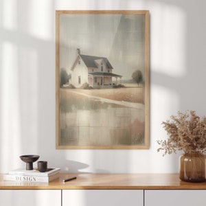 Country House Print, Countryside Wall Art, Rural Wall Art, Country ...