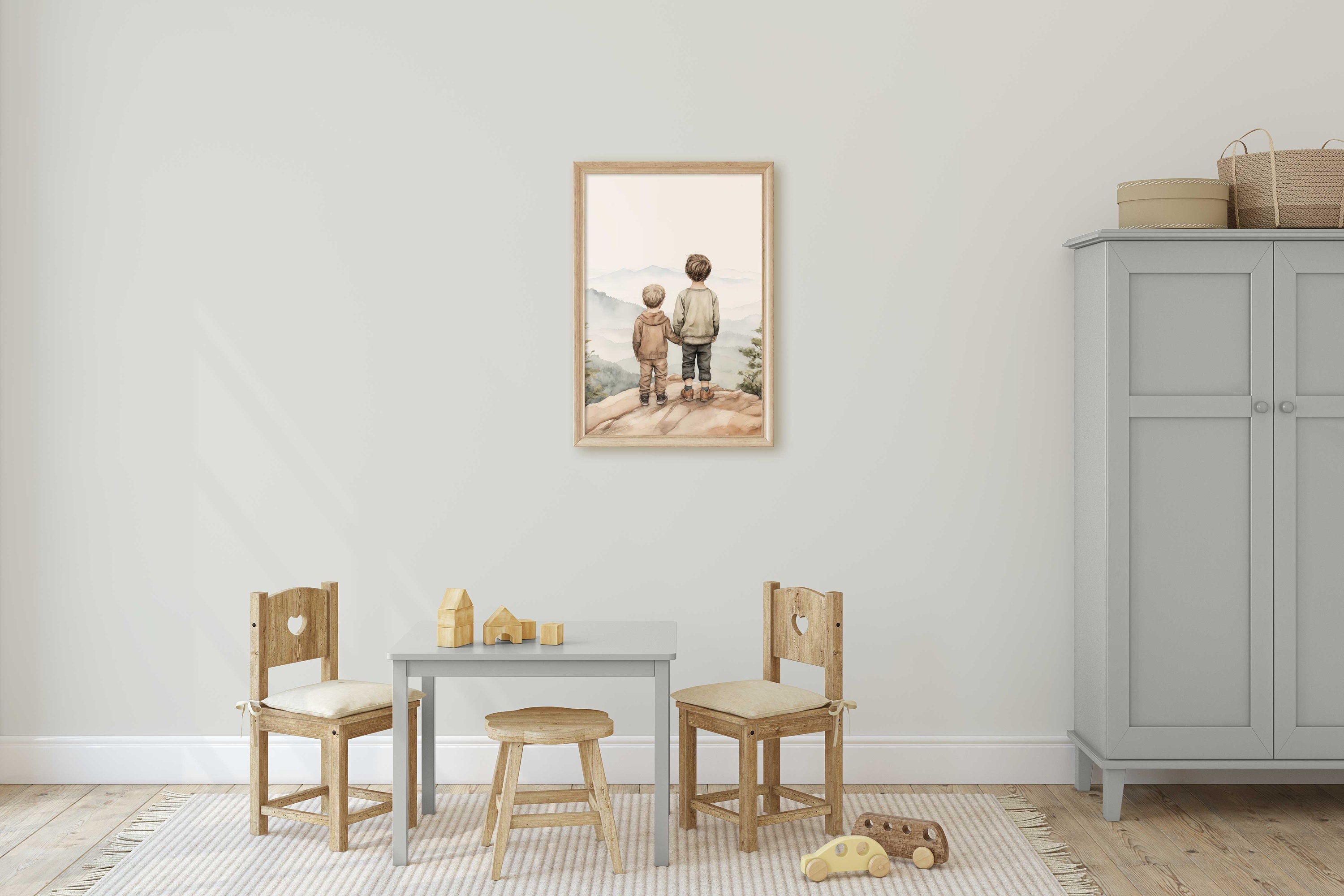 Brothers Room Print, Shared Brothers Bedroom Decor, Brother Adventure ...