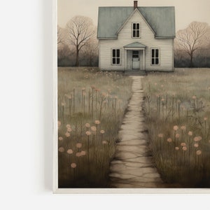 Country House Print, Countryside Wall Art, Rural Wall Art, Country ...