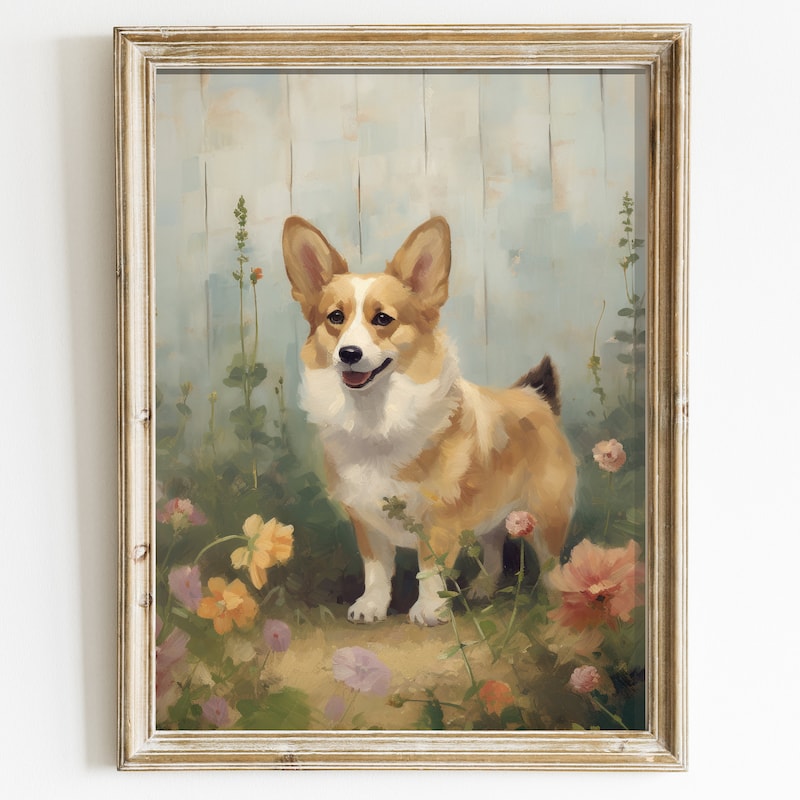 Corgi Dog Print - Etsy