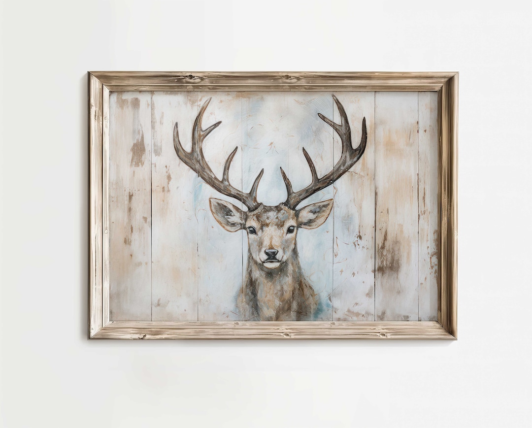 Deer Wall Art, Hunting Wall Decor, Rustic Animal Print, Deer Hunting ...