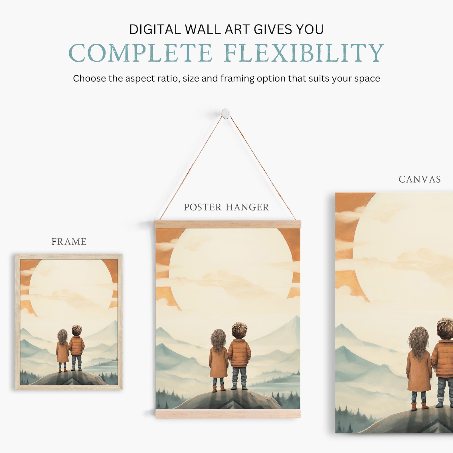 Brother & Sister Adventure Triptych Print Set - Vintage Sibling Wall ...