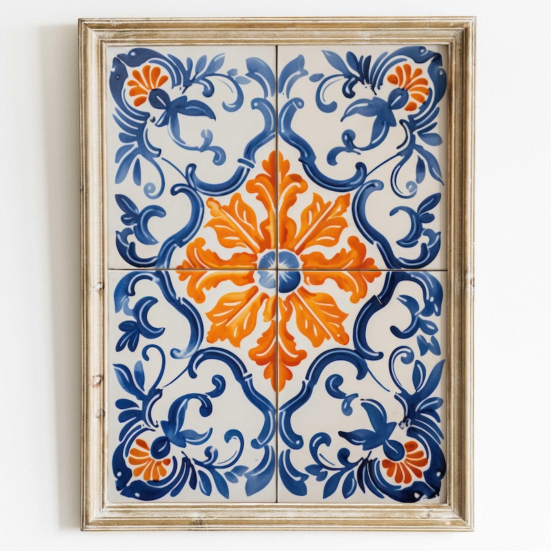 Spanish Tile Wall Art - Etsy