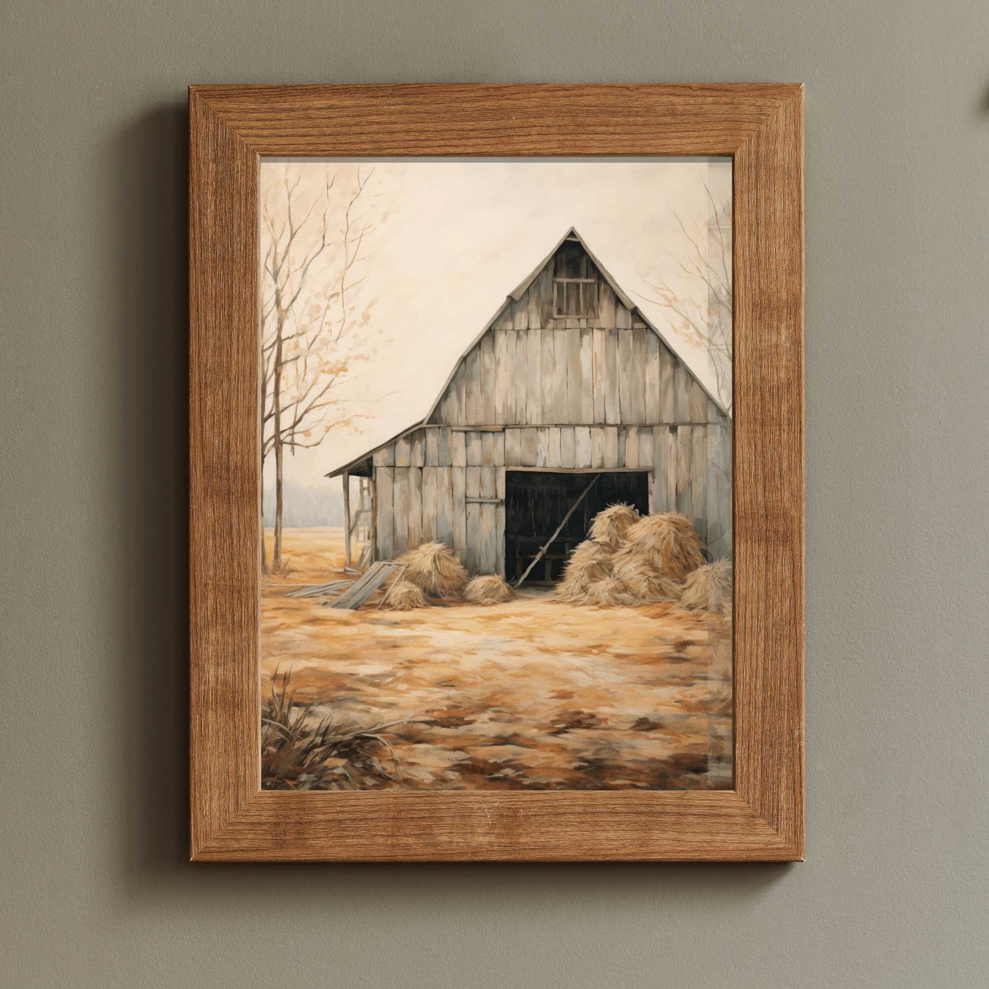 Barn Wall Decor, Rustic Farmhouse Wall Decor, Vintage Countryside Print ...