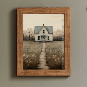 Country House Print, Countryside Wall Art, Rural Wall Art, Country ...