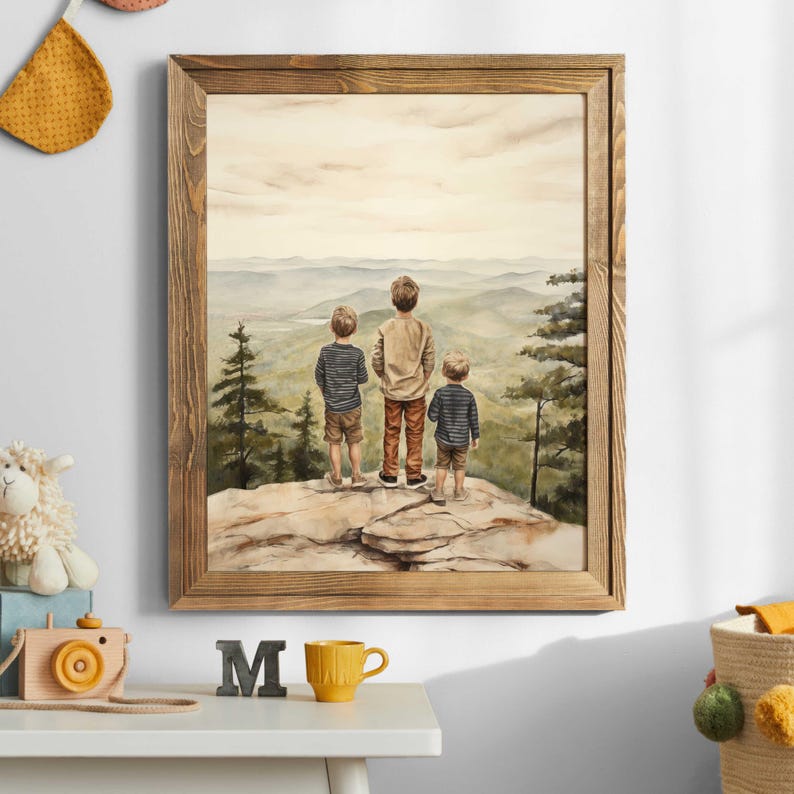 Brother Room Decor, Brothers Bedroom, Three Brothers Painting, Best ...