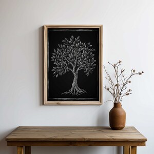 Tree Wall Art, Abstract Tree Painting, Rustic Tree Painting, Farmhouse ...