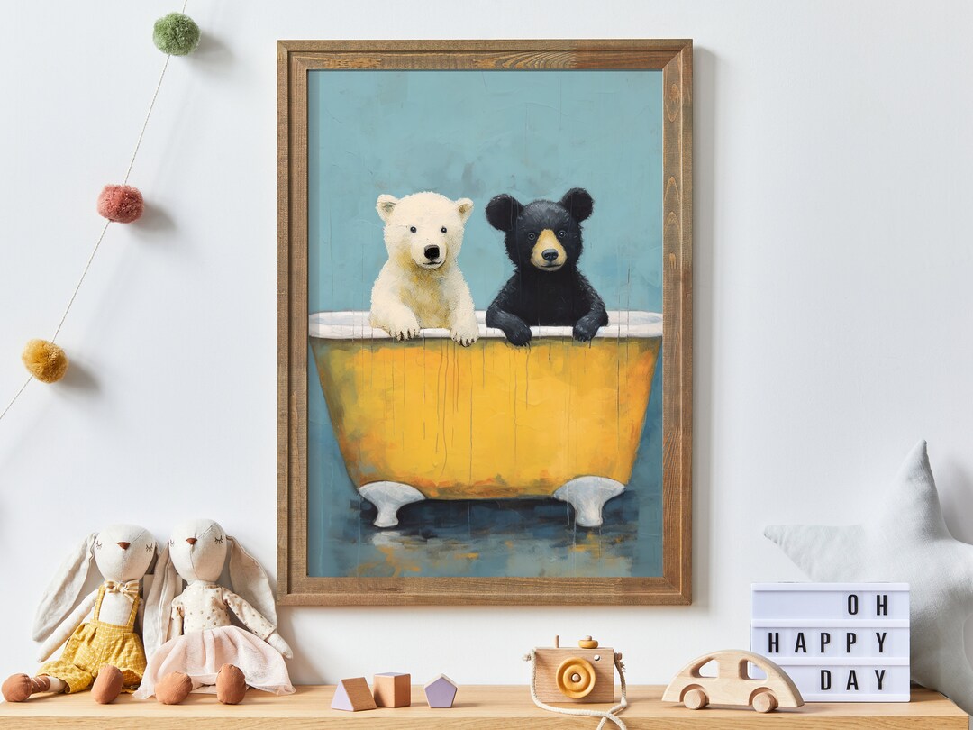 Bear Nursery Decor, Cute & Rustic Nursery Decor, Animal Decor, Animals ...