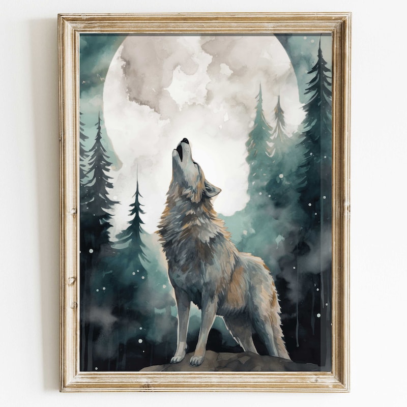 Wolf Art - Etsy