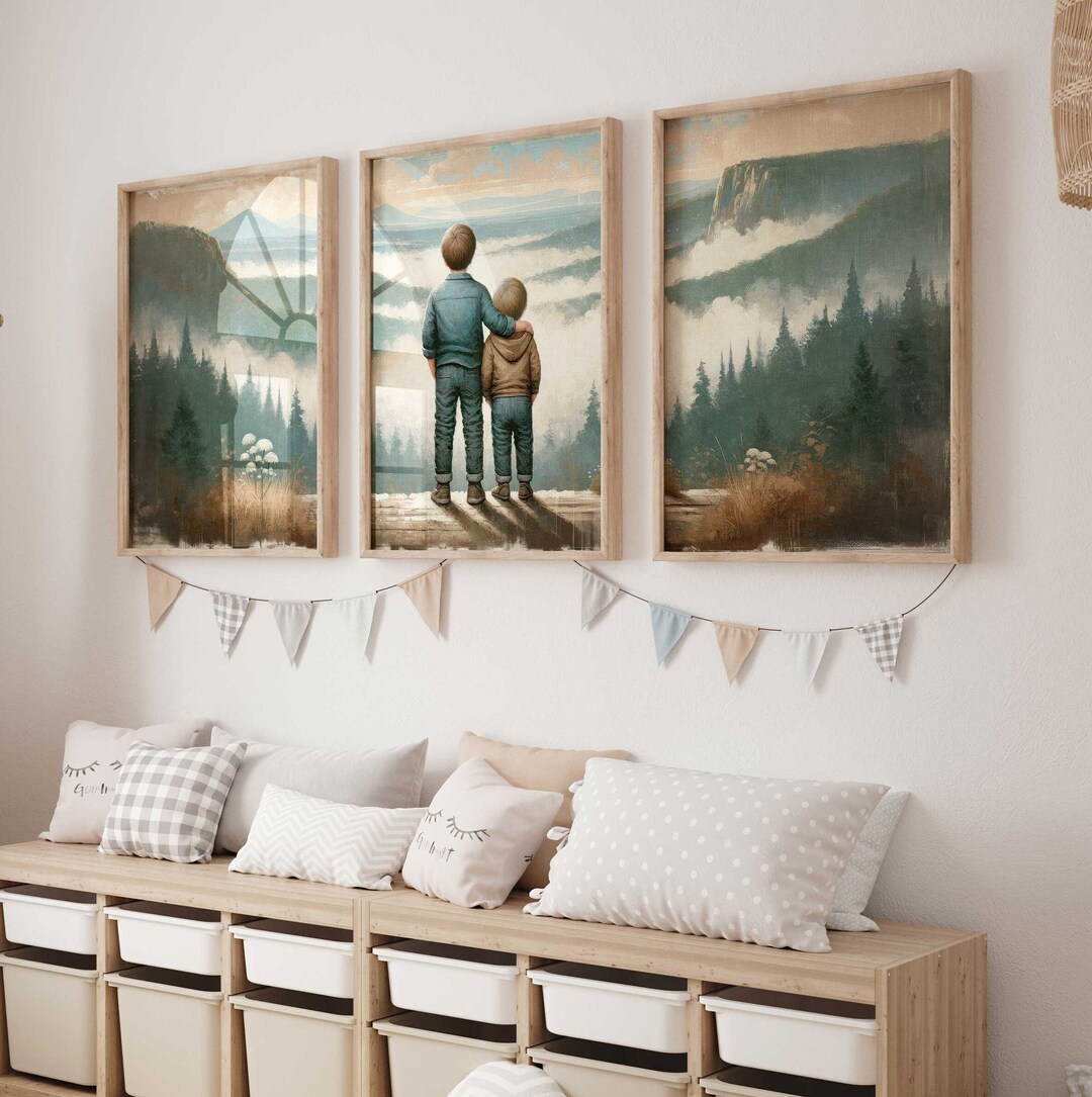 Brothers Room Prints, Boy Adventure Nursery, Brothers Bedroom Decor ...