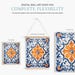 Azulejos Print, Portuguese Tile Art, Azulejos Wall Art, Spanish Tile ...