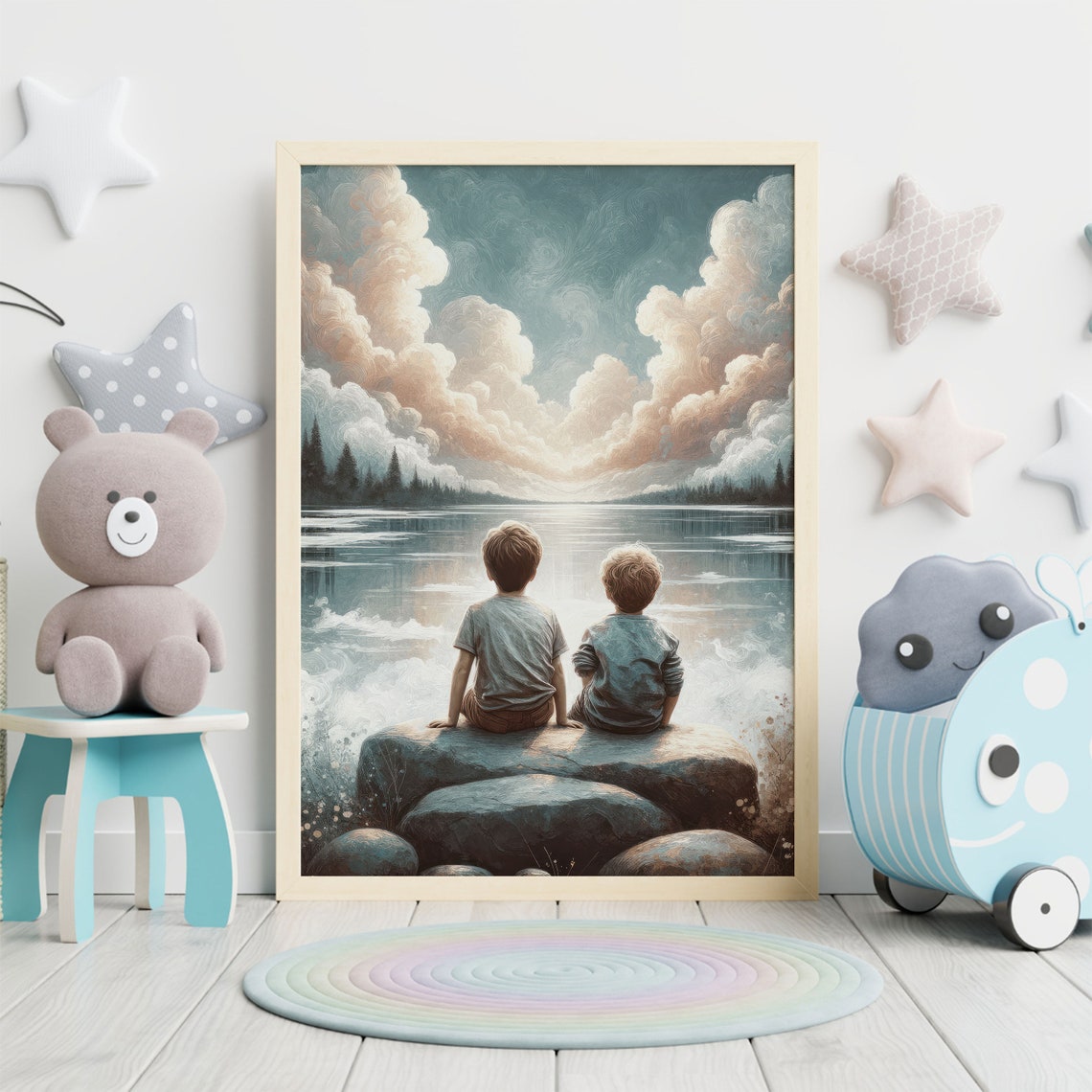 Brothers Room Wall Art, Brother Print, Boys Adventure Print, Brothers ...