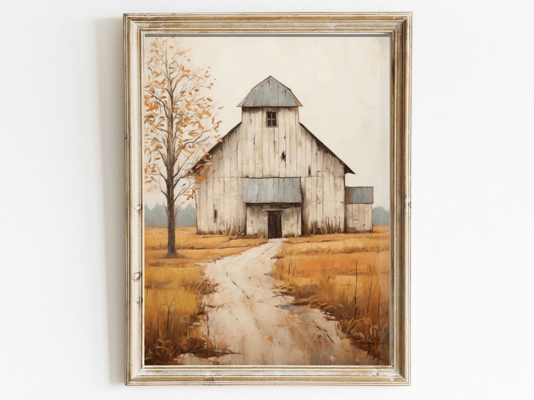 Barn Wall Decor, Rustic Farmhouse Wall Decor, Vintage Countryside Print ...