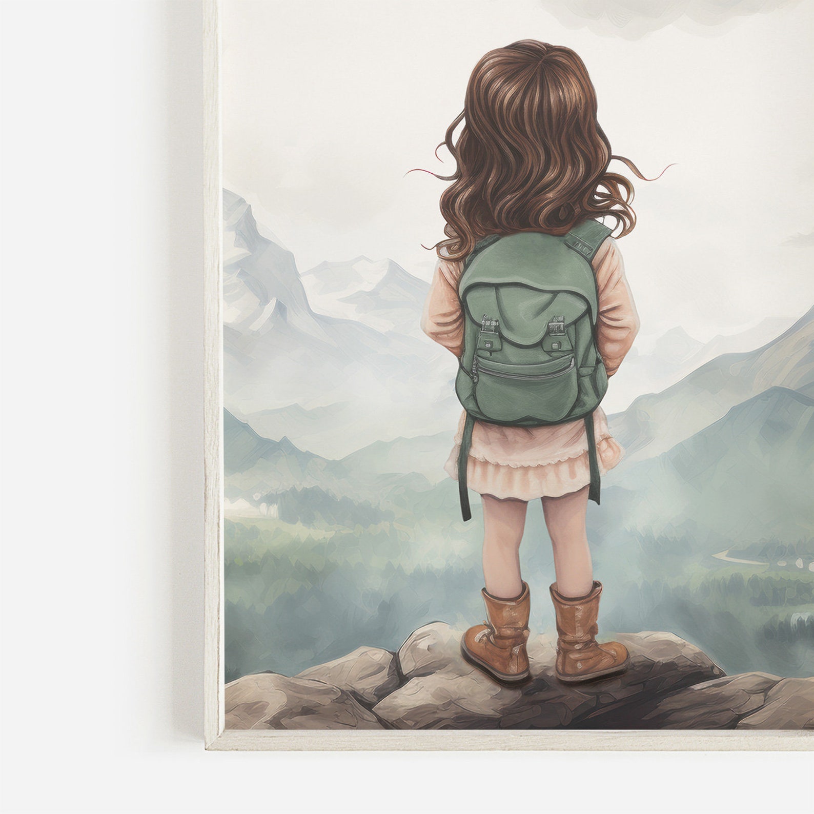 Girl Adventure Print, Girls Adventure Nursery Decor, Nursery Nature ...