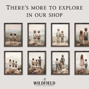 Brother Adventure Art, Set of 3 Triptych Prints, Brother Painting, Big ...