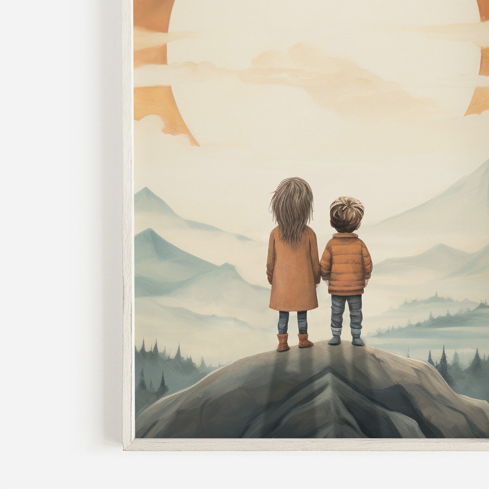 Sibling Print, Adventure Toddler Decor, Set of 3, Brother Sister Wall ...
