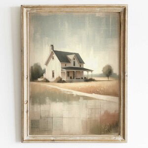 Country House Print, Countryside Wall Art, Rural Wall Art, Country ...