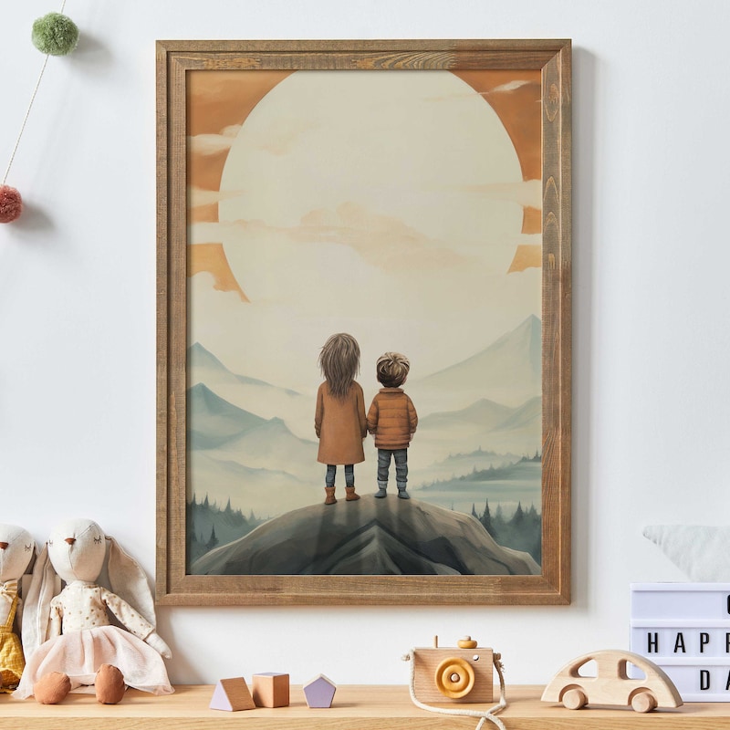 Brother Sister Art - Etsy