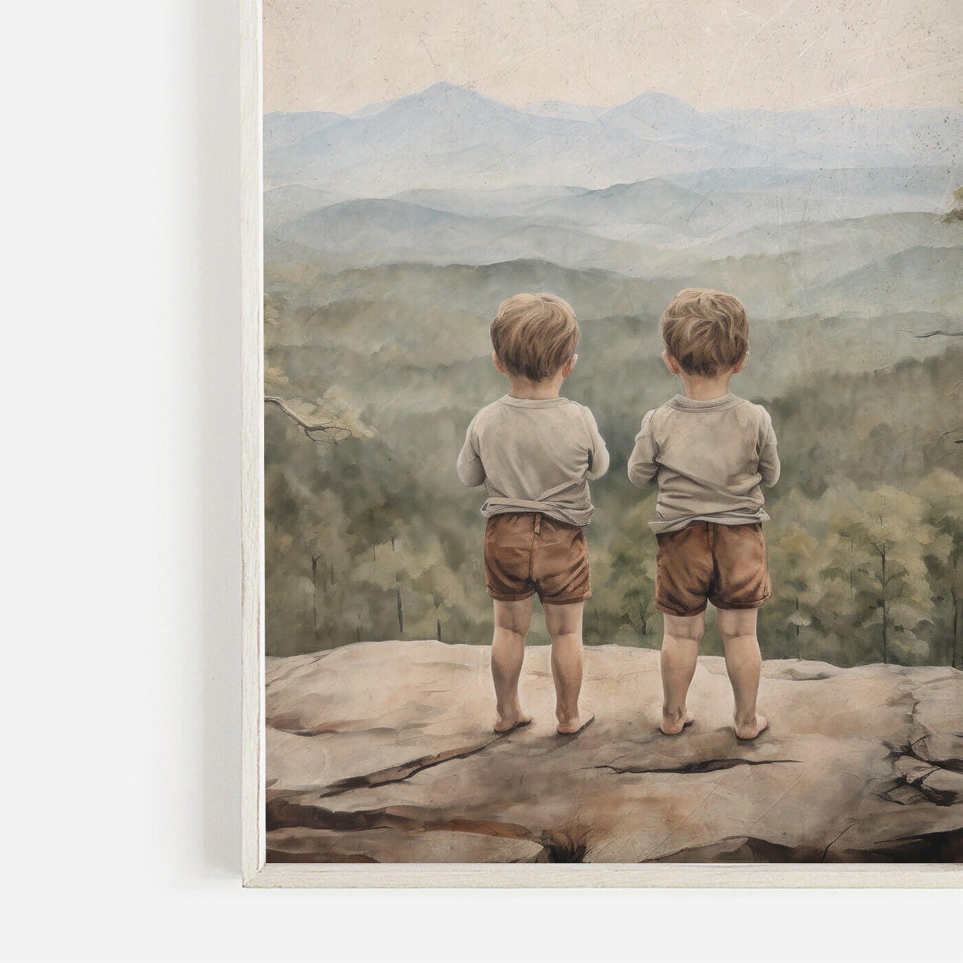 Twin Boys Wall Art, Twin Print, Brothers Print, Boy Adventure Nursery ...