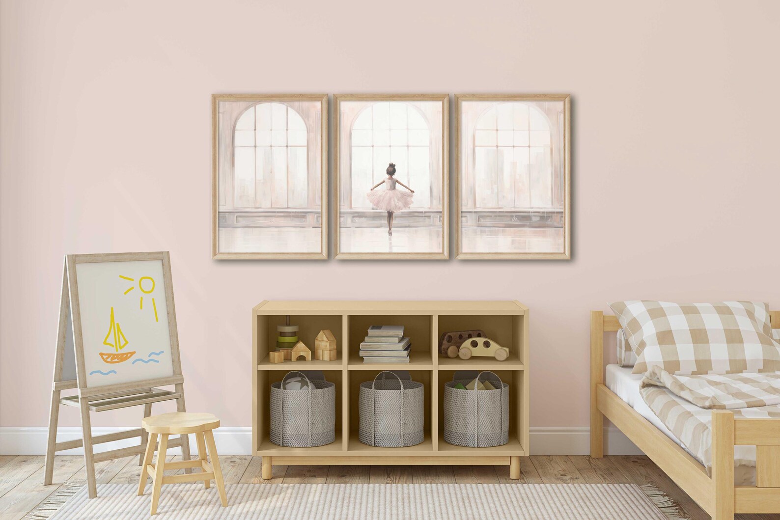Ballerina Nursery Decor, Ballet Wall Decor, Pink Girl's Room, Ballet ...