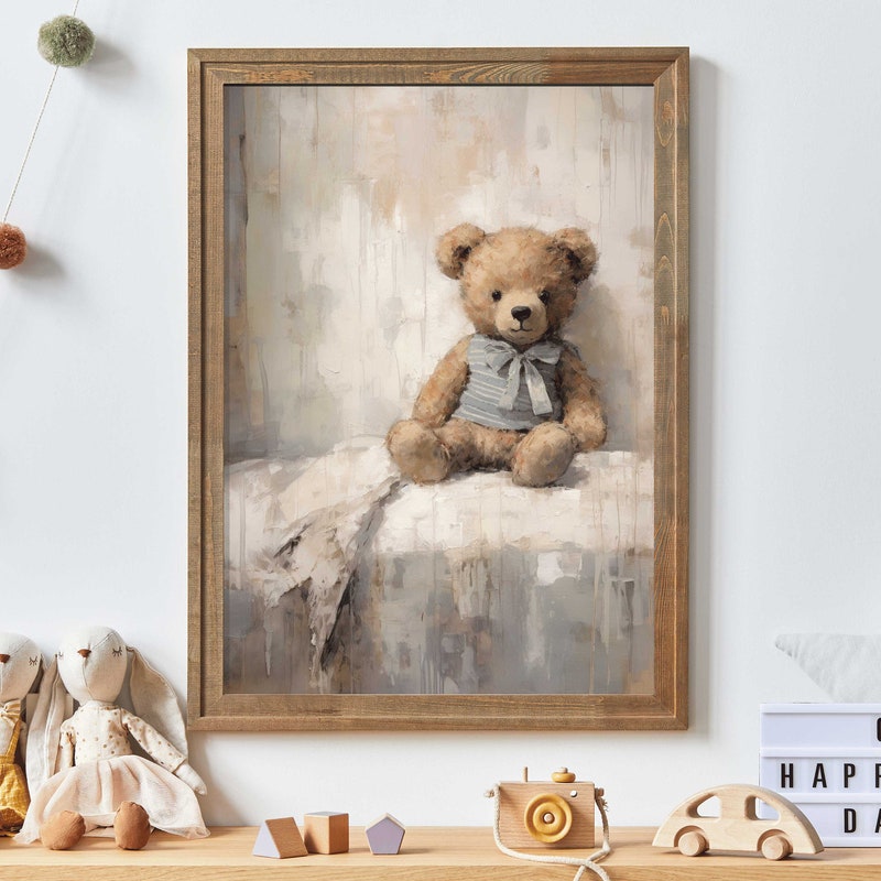 Teddy Bear Print - Etsy