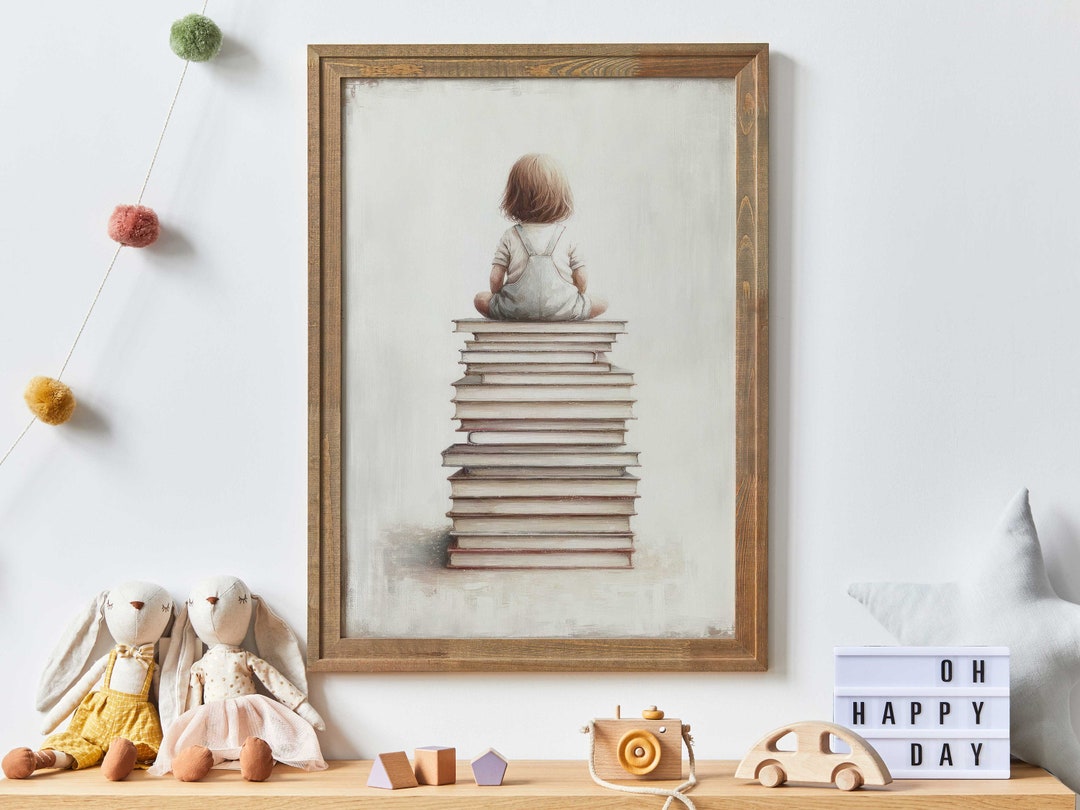 Read Decor Girl, Reading Corner Wall Art, Toddler Room Decor Girl ...