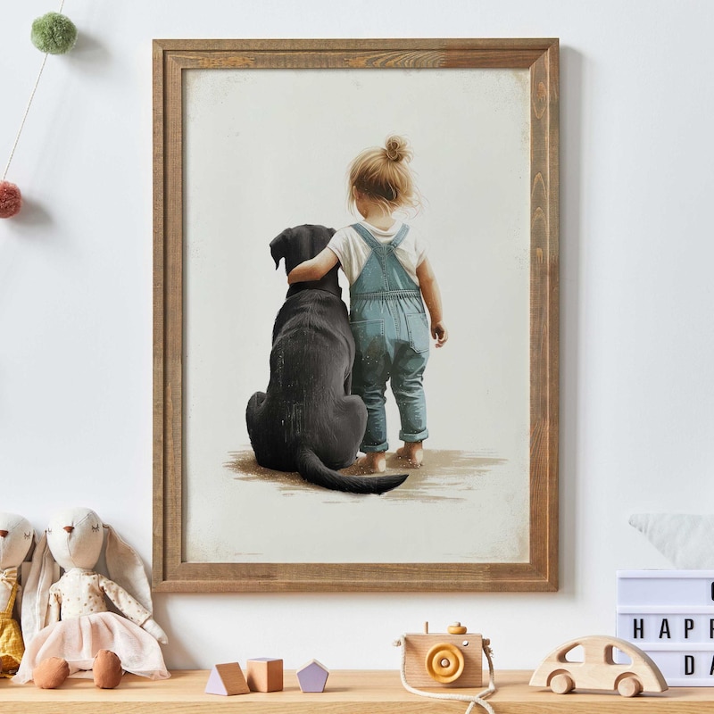 Black Lab Baby Room Decor - Etsy