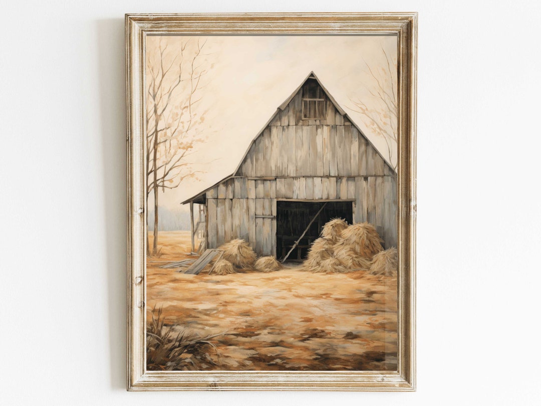 Barn Wall Decor, Rustic Farmhouse Wall Decor, Vintage Countryside Print ...
