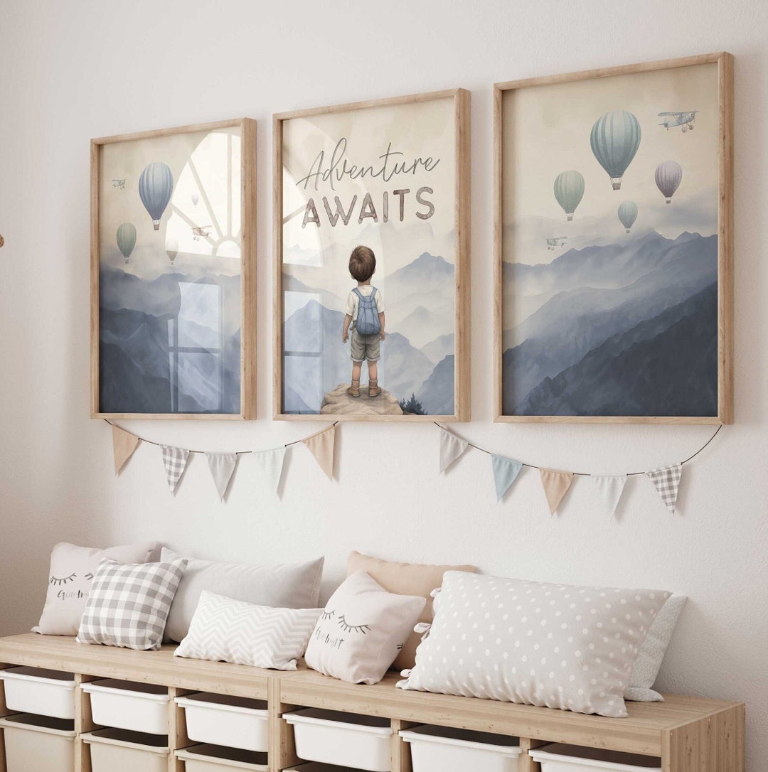 Adventure Awaits, Adventure Prints for Boy, Adventure Themed Nursery ...