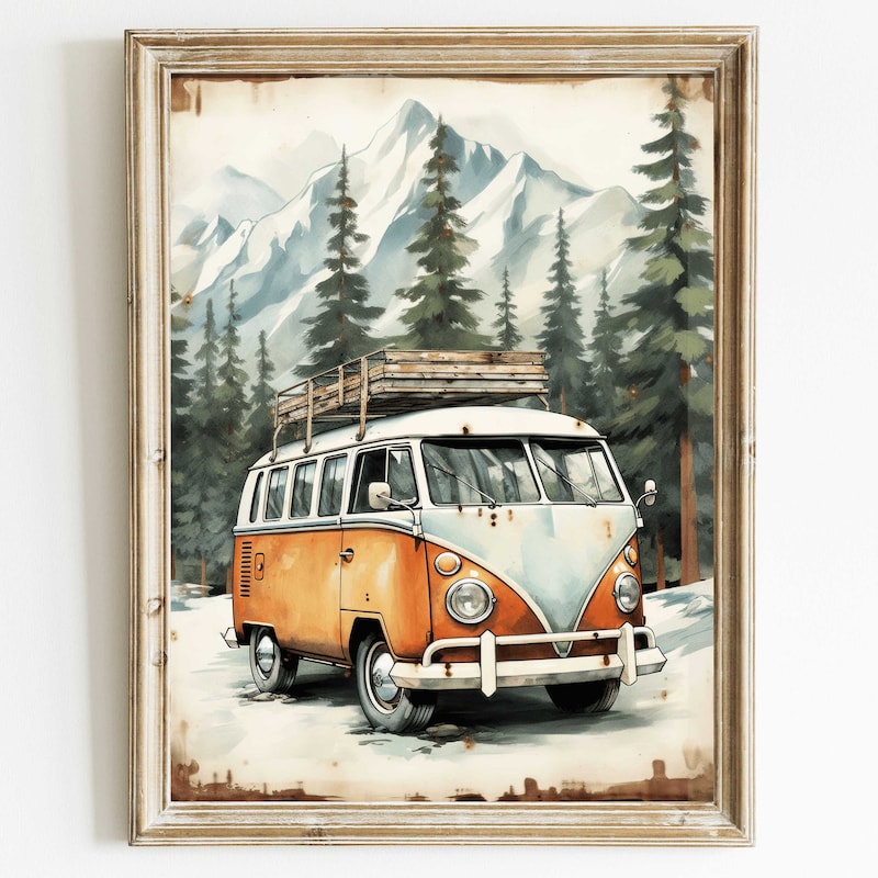 Vw Van Art - Etsy