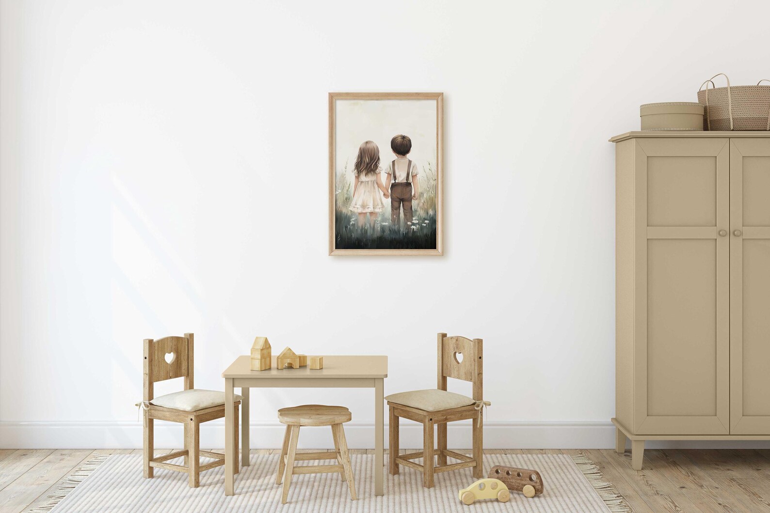Sibling Print, Brother and Sister Art, Shared Sibling Bedroom, Sibling ...