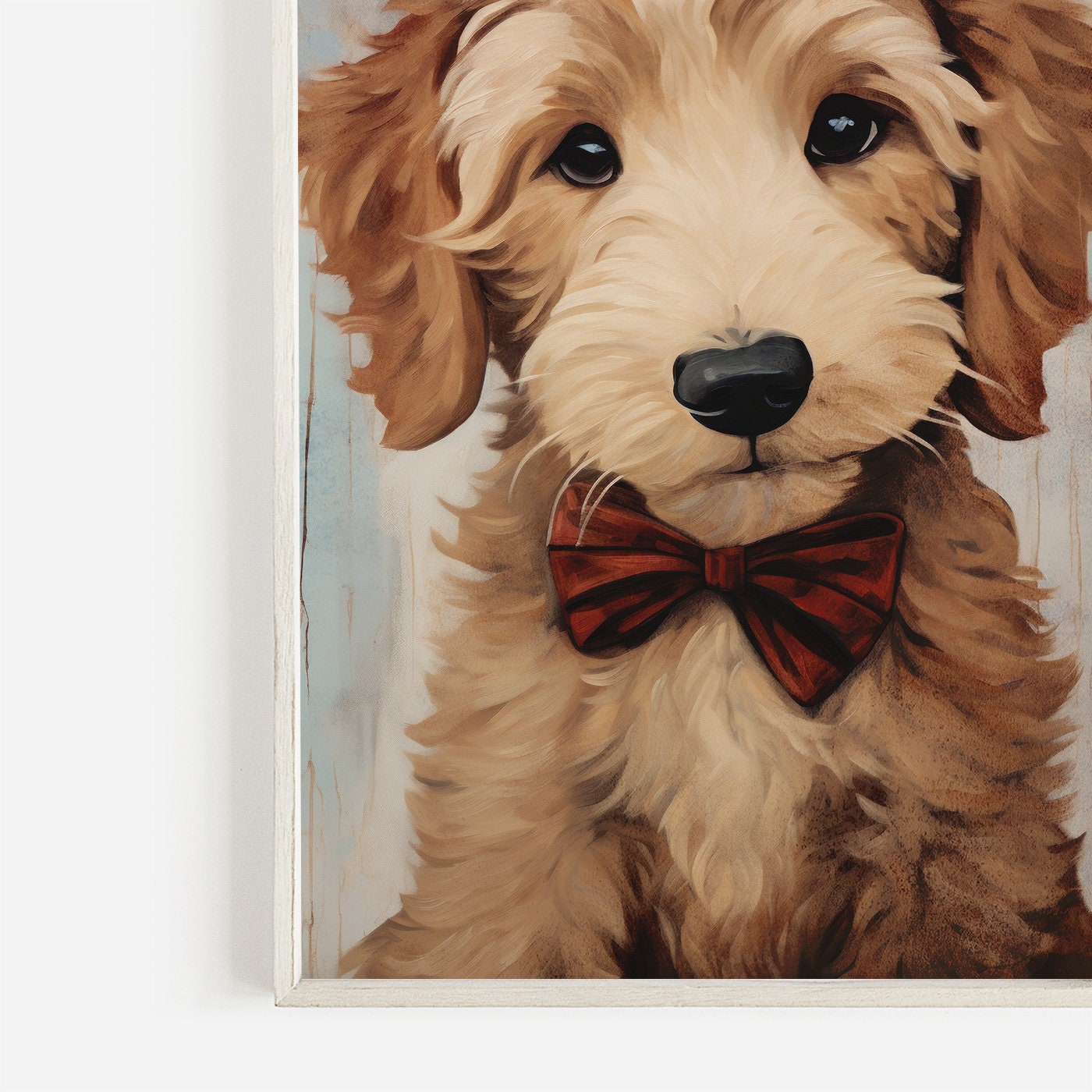 Goldendoodle Art Print Vintage Dog Decor Printable Dog - Etsy