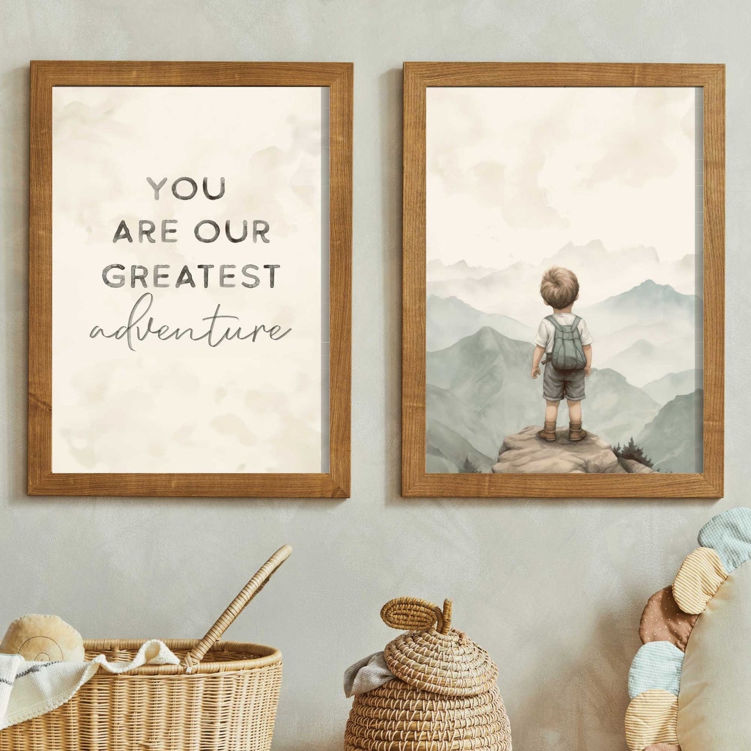 Boys Nursery Quote Print, You Are Our Greatest Adventure, Boy Adventure ...