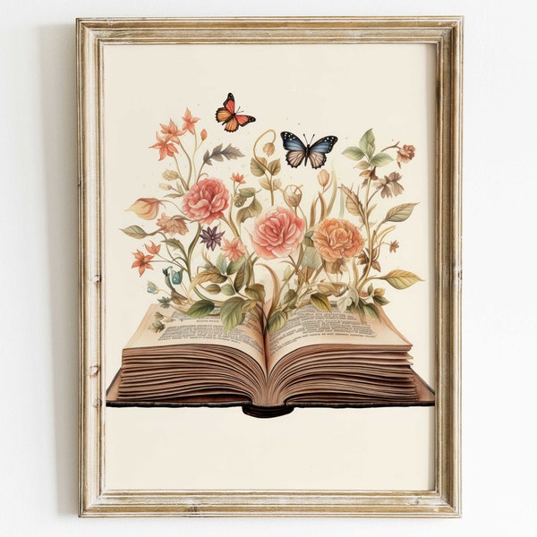 Vintage Book Print - Etsy