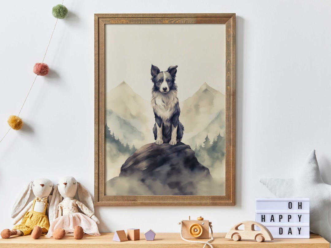 Border Collie Wall Decor, Border Collie Owner Gift, Border Collie ...