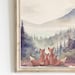Fox Family Prints, Animal Family of Four Prints, Red Fox Nursery Art ...