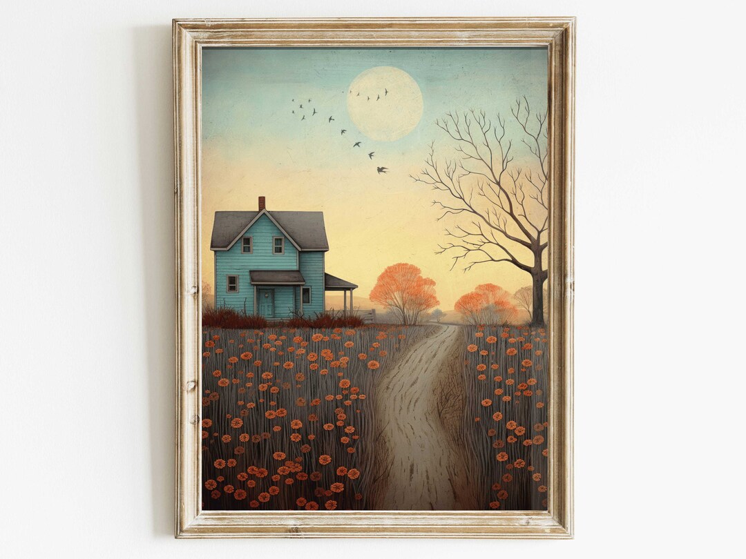 Countryside Wall Art, Country House Print, Rural Wall Art, Countryside ...